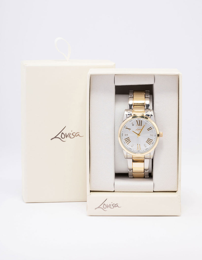 Mixed Metal Two Toned Watch - Lovisa