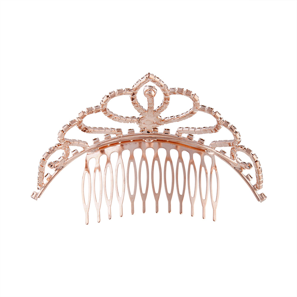 Rose Gold Crystal Diamante Tiara - Lovisa
