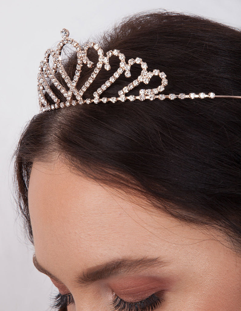 Rose Gold Diamante Tiara - Lovisa