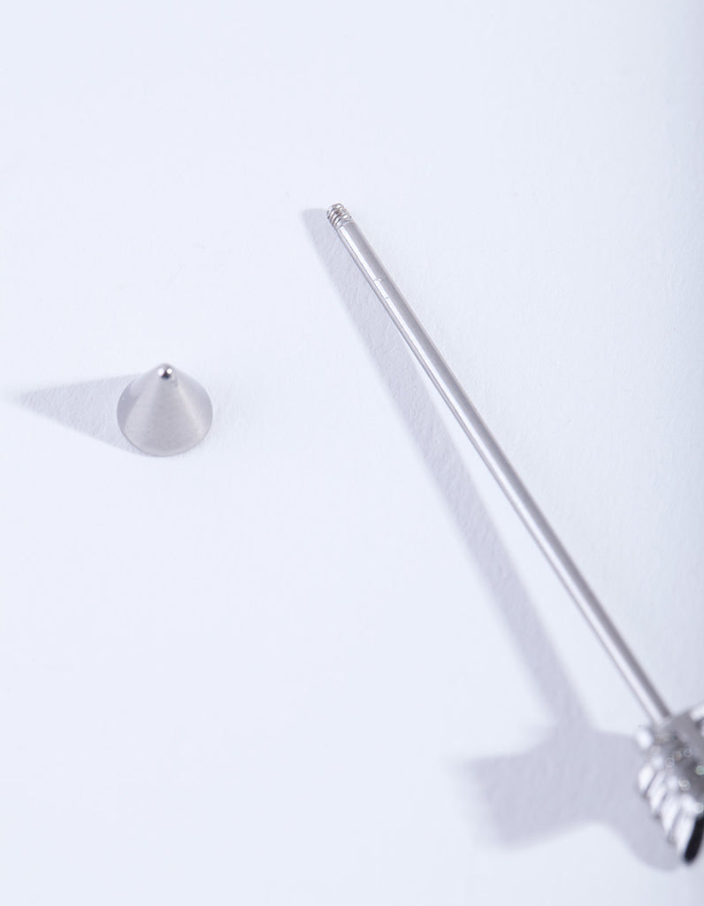 Surgical Steel Arrow Industrial Bar - Lovisa