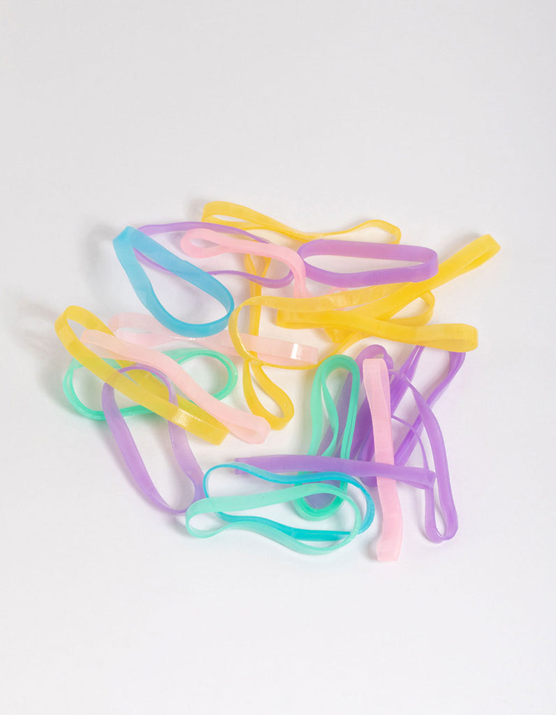 Pastel Mini Hair Elastics 60-Pack - Lovisa