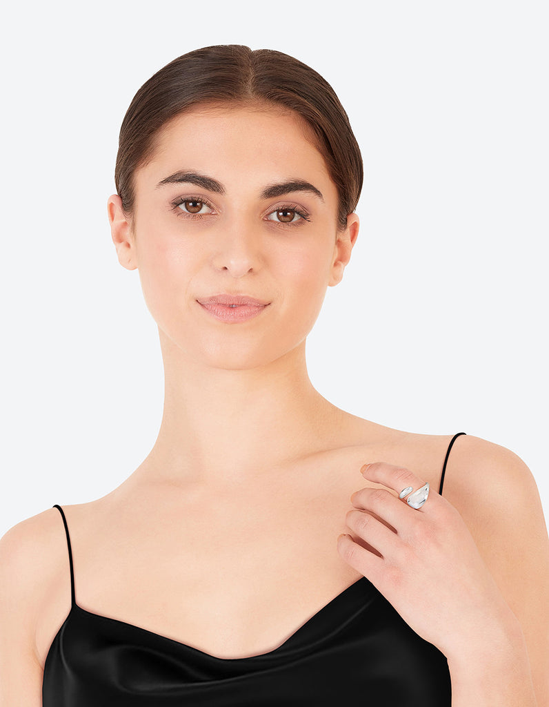 Silver Plated Bold Wrap Ring - Lovisa