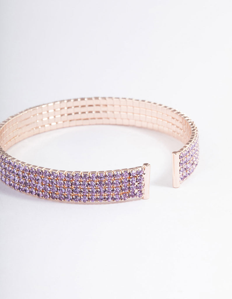 Rose Gold Classic Cup Chain Wrist Cuff - Lovisa