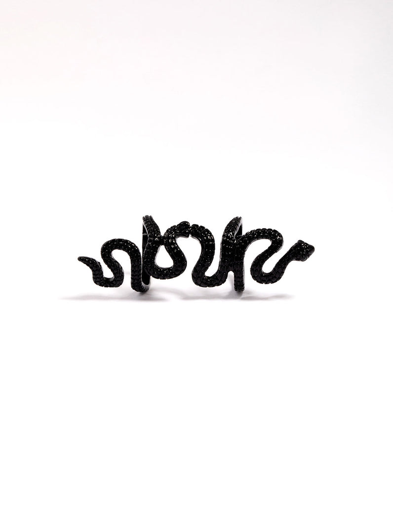 Black Slithering Snake Ring - Lovisa