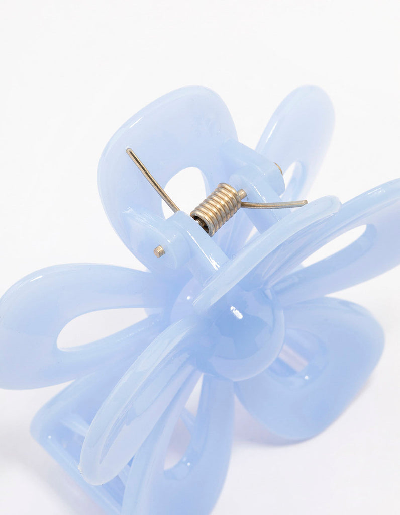 Blue Flower Hair Claw Clip - Lovisa