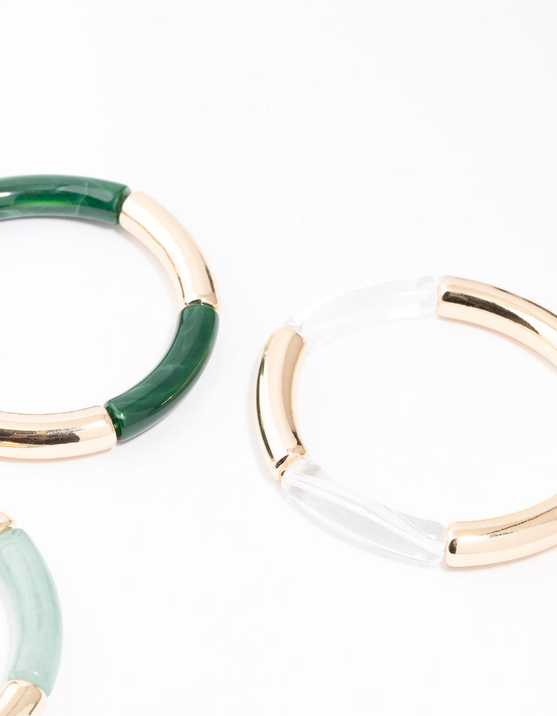 Gold Stretch Bracelets 3-Pack - Lovisa