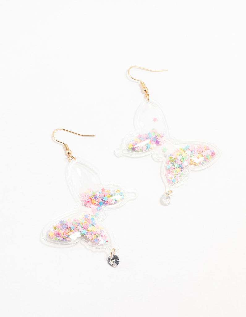 Butterfly Shaker Drop Earrings - Lovisa