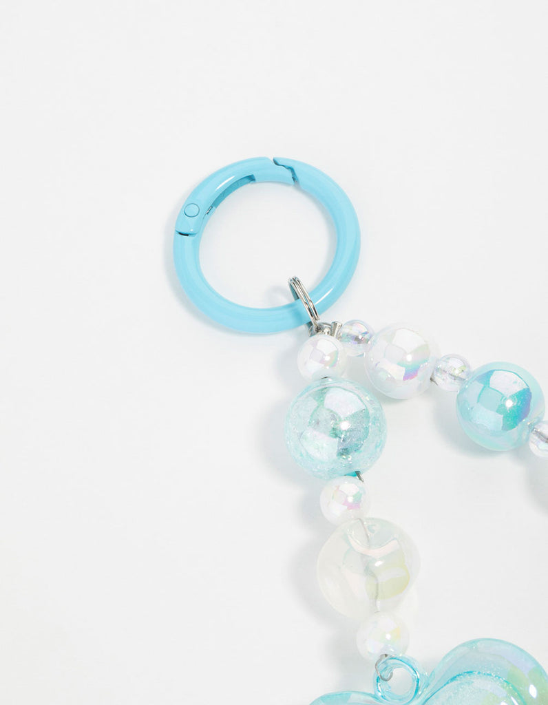 Blue Large Heart Keychain - Lovisa