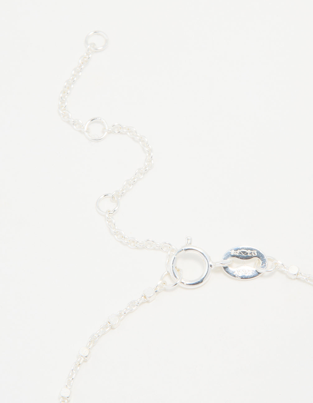 Sterling Silver Cube Chain Bracelet - Lovisa