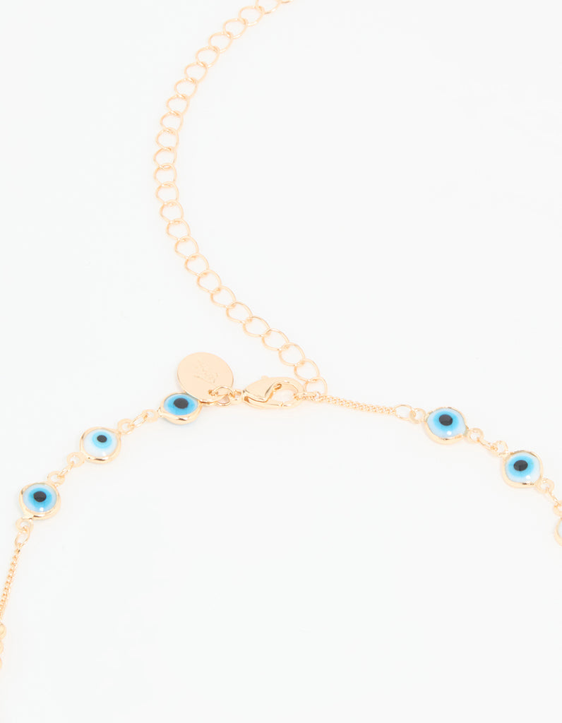 Gold Beaded Evil Eye Waist Chain - Lovisa