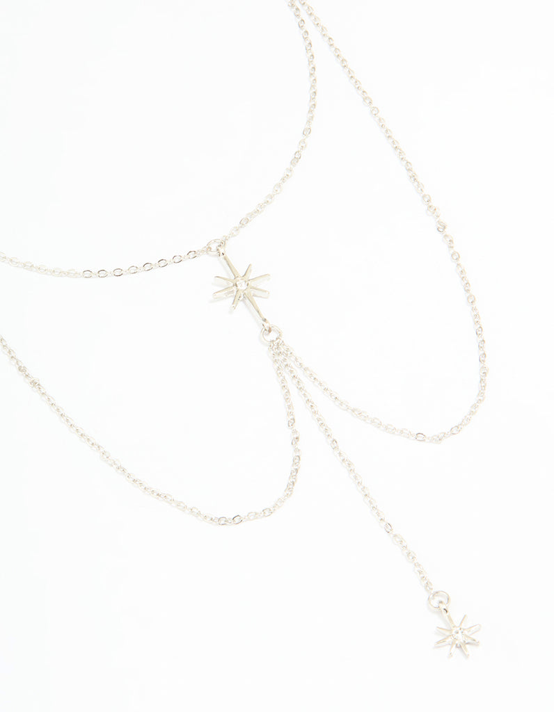 Silver Diamante Celestial Body Chain - Lovisa