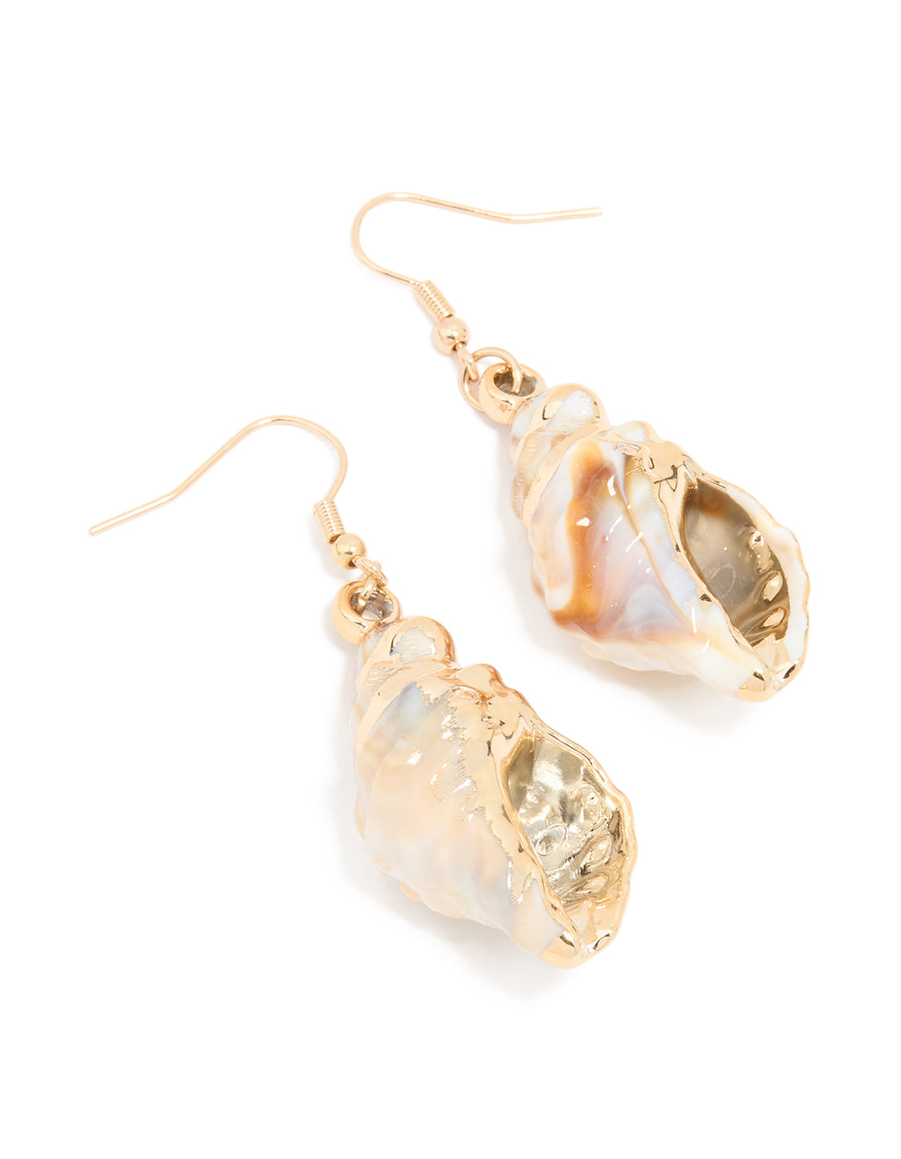 Gold Shell Drop Earrings - Lovisa