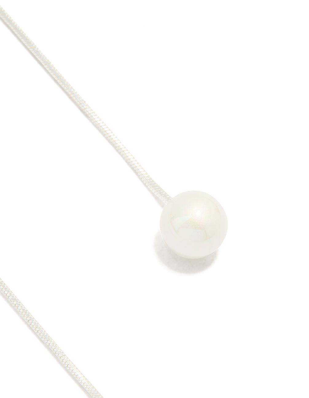 Silver Plated Pearl Butterfly Long Drop Earrings - Lovisa