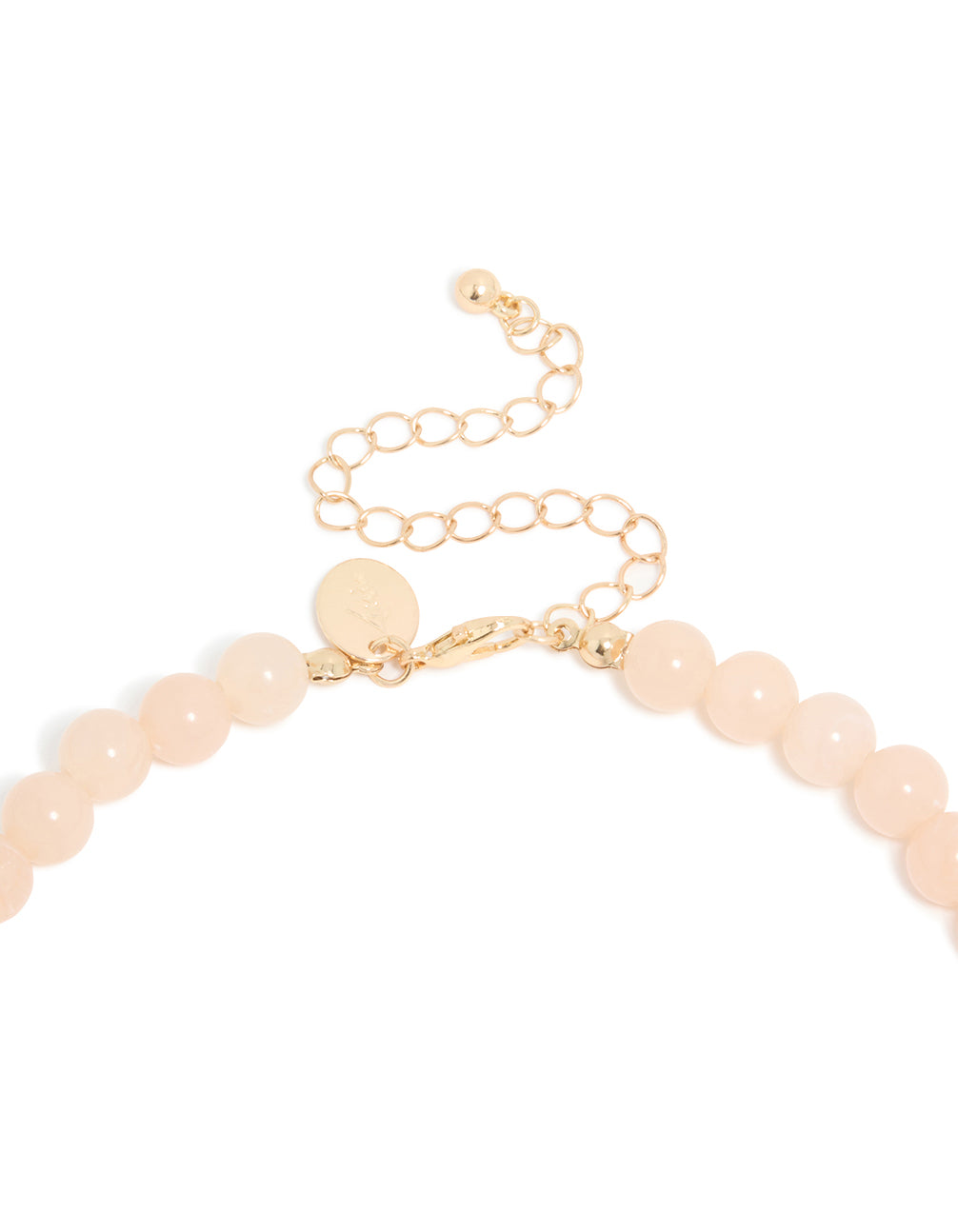 Baby Pink Acrylic Beaded Necklace - Lovisa