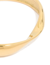 Waterproof Rose Gold Plated Stainless Steel Twisted Wrist Cuff - Lovisa